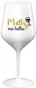 MATKY NA TAHU - bílá nerozbitná sklenice na víno 470 ml