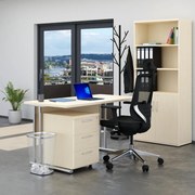 Sestava kancelářského nábytku Visio 2, 140 cm, javor