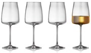 Skleničky v sadě 4 ks na víno 430 ml Zero – Lyngby Glas