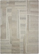 Šedobéžový ručně tkaný vlněný koberec 140x200 cm Lira – Flair Rugs