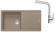 Franke Sety - Kuchyňský set G264KA, fragranitový dřez BFG 611 a baterie FS 3230.031, kašmír/chrom 114.0700.739
