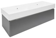 Koupelnová skříňka s umyvadlem SAT Feel 120x30x46 cm antracit mat SATFEEL120ANTU2
