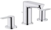 Grohe BauEdge - Umyvadlová baterie s výpustí, 3-otvorová instalace, chrom 20197000
