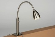 Stolní designová lampa s klipem Nicolette Silver