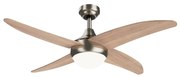 Stropní svítidlo s časovačem/s ventilátorem ve světle přírodní barvě ø 13 cm Achilia – SULION