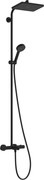 Hansgrohe Activera Q - Sprchový set s vanovým termostatem, 29x18 cm, 2 proudy, EcoSmart, matná černá 28753670