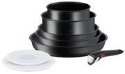 Hliníková sada nádobí 8 ks INGENIO Black stone L3998802 – Tefal