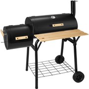 TecTake GmbH 400821 multifunkční zahradní gril bbq smoker - černá