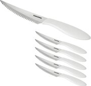 TESCOMA Nůž steakový PRESTO 12 cm, 6 ks, bílá