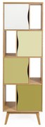 Zelená knihovna 65x191 cm Avon - Woodman