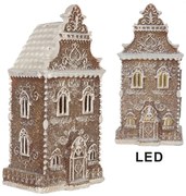 Perníkový LED domek Gingerbread Cotti - 12*11*25 cm