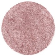 Ayyildiz, Kusový koberec Sydney Shaggy 3000 rose kruh, 120x120 (průměr) kruh, růžová, ložnice