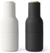 Mlýnky na sůl a pepř Bottle, Ash / Carbon, set 2ks – AUDO COPENHAGEN