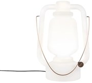 Stojací lampa bílá 51 cm IP44 - Storm Large