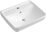 Aqualine Aqualine, DURU keramické umyvadlo 50x40 cm, bílá, TU0350