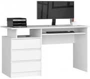 Kancelářský stůl CLP 135 cm bílý