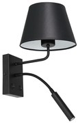Nástěnná lampa ARDEN 1xE27/60W+1xG9/8W/230V černá/bílá