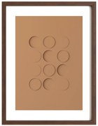 Idealform Poster no. 3 Shadow forms Barva: Terracotta, Velikost: 300x400 mm