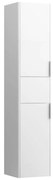 Laufen Base - Vysoká skříňka, 165x35x34 cm, 1 zásuvka, 2 dvířka, panty vlevo, matná bílá H4027111102601