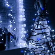 Vánoční světýlka venkovní FLASH studená bílá 100 LED