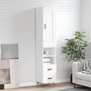 Skříň highboard bílá 34,5 x 34 x 180 cm kompozitní dřevo