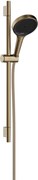 Hansgrohe - Set sprchové hlavice, tyče a hadice, 3 proudy, EcoSmart, kartáčovaný bronz 28746140ROZ1