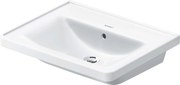 Duravit D-Neo - Umyvadlo 60x48 cm, s přepadem, bez otvoru pro baterii, bílá 2367600060