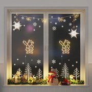 Vánoční osvětlení santy Silhouette 2 ks 35 LED teplá bílá