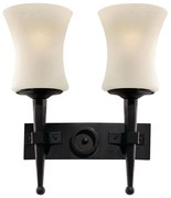 Searchlight 0812-2BK - Nástěnné svítidlo CARTWHEEL 2xE27/60W/230V