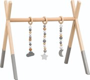 Montessori dřevěná hrazda, přírodní/šedá, STARES