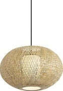 Závěsné svítidlo Japandi bambusové 50 cm IP44 - Moana