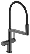 Hansgrohe Talis Select M54 PowderSpray - Dřezová baterie s flexibilním ramenem a sprškou, EcoSmart, kartáčovaný černý chrom 72861340