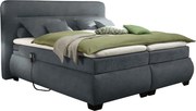 XXXLutz POSTEL BOXSPRING, 180/200 cm, antracitová MID.YOU - Manželské postele - 002220031709
