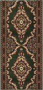 Behúň na mieru TEHERAN T-102 green, šíre 100 cm, zelená, chodba / predsieň, Alfa Carpets