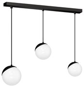 Závěsné svítidlo Sfera, 3x bílé skleněné stínítko, b