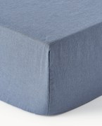 Napínací prostěradlo na kontinentální postel Airy, praný len