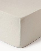 Napínací prostěradlo na kontinentální postel z praného lnu Airy