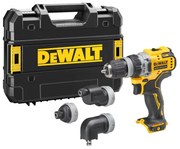 Aku bezuhlíková vrtačka s multifunkční hlavou 4v1 DeWALT DCD703NT12 V (bez akumulátoru a nabíječky)