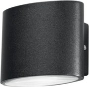 FAN LED-W-BOXTER NER Venkovní nástěnné svítidlo LED BOXTER černá hliník 2x4W 960lm CCT IP44 10x12,9x8,5 cm - FANEUROPE