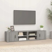 Tv Skříňka 80 X 31,5 X 36 Cm Kompozitní Dřevo Šedá sonoma 2