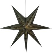 Star trading Vánoční papírová hvězda Point P.60 cm zelená bez světelného zdroje 083-00