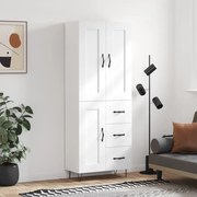 Skříň highboard bílá 69,5 x 34 x 180 cm kompozitní dřevo