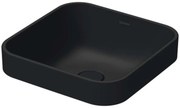 Duravit Happy D.2 Plus - Umyvadlová mísa zápustná, 40x40 cm, bez přepadu, antracit mat 2359401300