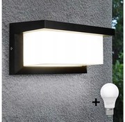 BOWI LED Venkovní nástěnné svítidlo NEELY 1xE27/9W/230V 3000K IP54 černá LEDBW0332B