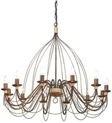 Ideal Lux - Lustr na řetězu CORTE 12xE14/40W/230V pr. 95 cm měď