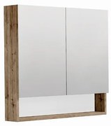 Zrcadlová skříňka SAT Cubeway 80x14x72 cm lamino dub wellington GALCU80DW