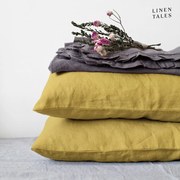 Lněný povlak na polštář 50x70 cm Lemon Curry – Linen Tales