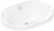 Hansgrohe Xuniva U - Umyvadlo, 55x40 cm, s přepadem, bez otvoru pro baterii, bílá 60157450