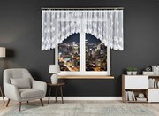Dekorační oblouková krátká záclona na žabky NORA 400x90 cm MyBestHome