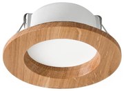LED Podhledové svítidlo WOODY SPOT LED/5,5W/230V 4000K dub pr. 10 cm